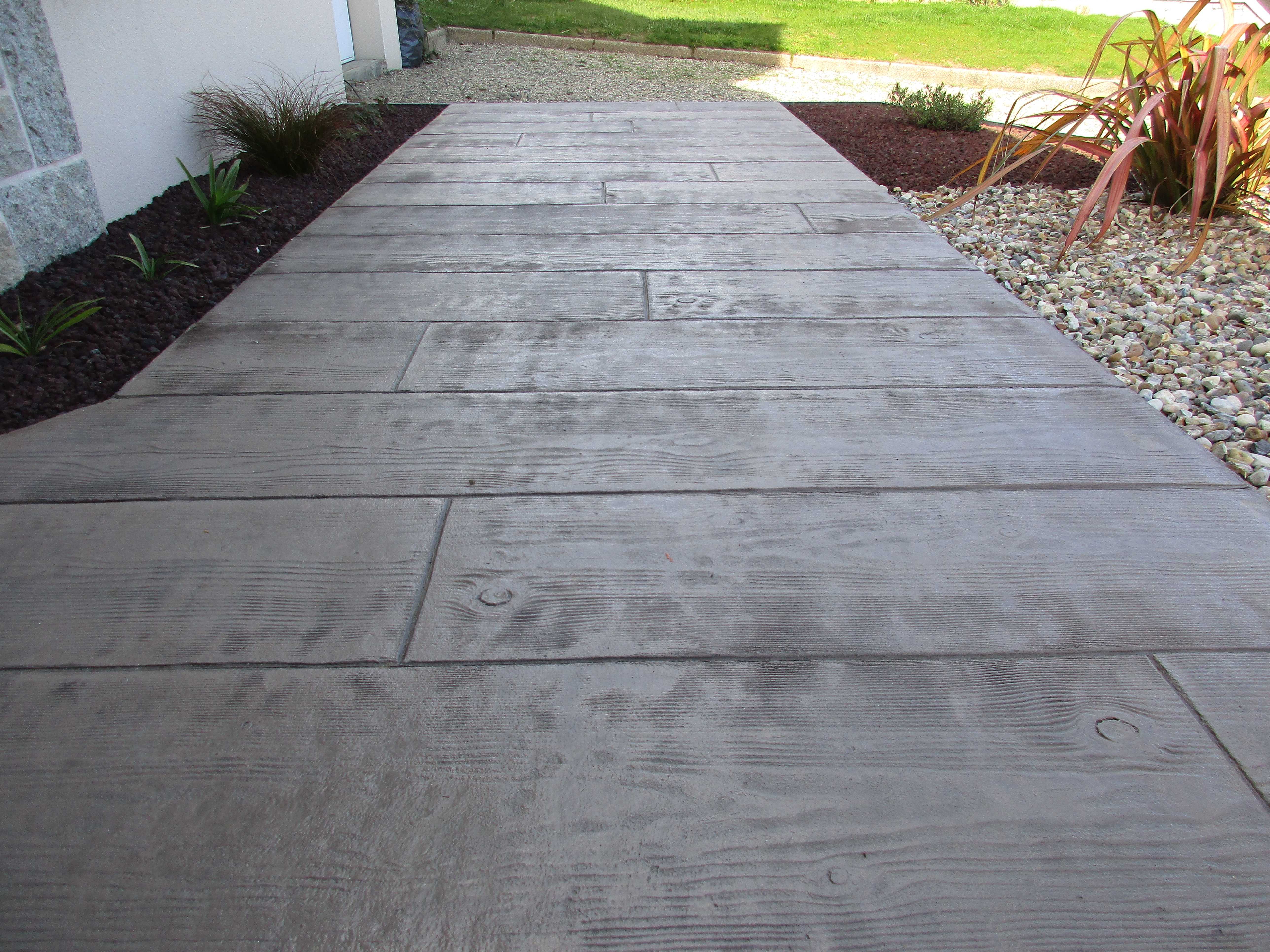 Aménagement extérieur complet - Morieux (22) / Terrasses en béton imprimé